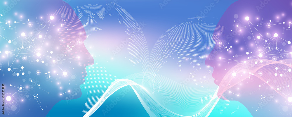 Artificial Intelligence and Machine Learning Vector Concept in Neural ...