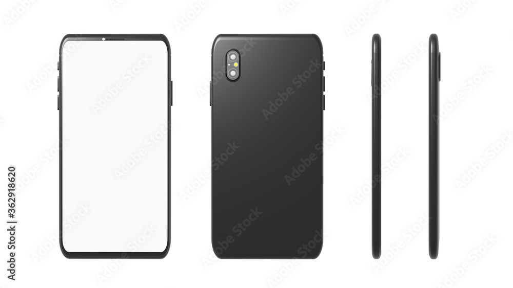 High Resolution 3D Rendered Isolated Smartphone with Modern Design and ...