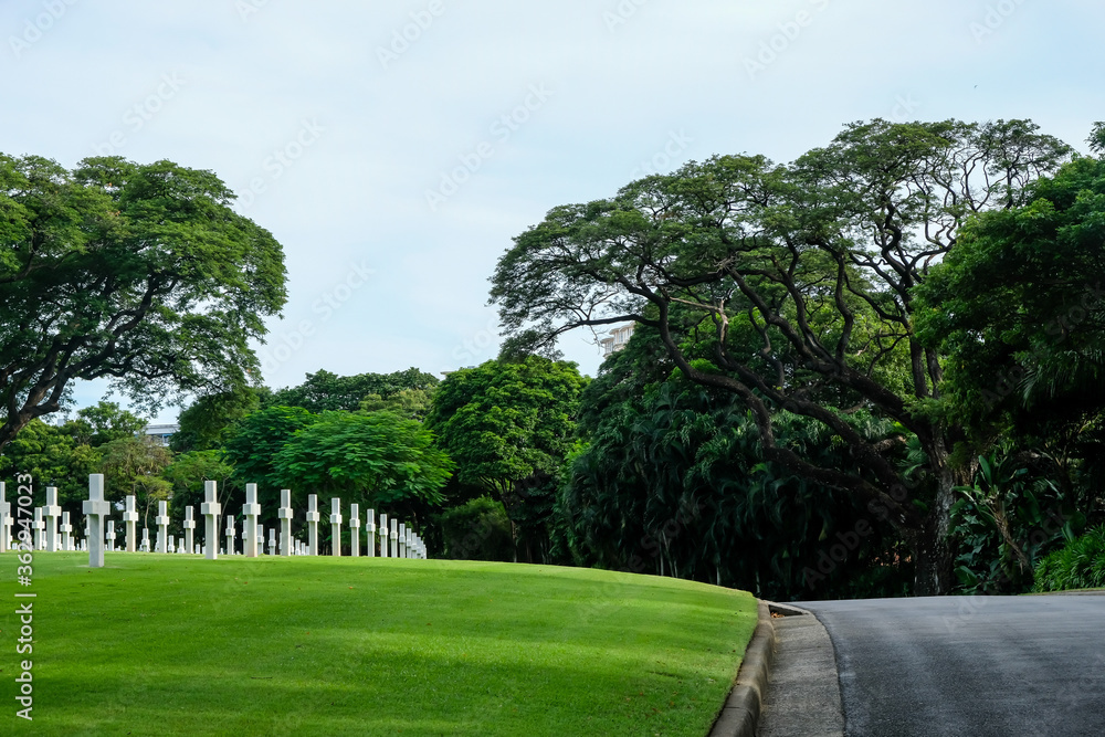 ภาพถ่าย Stock Manila American Cemetery is located just outside the ...