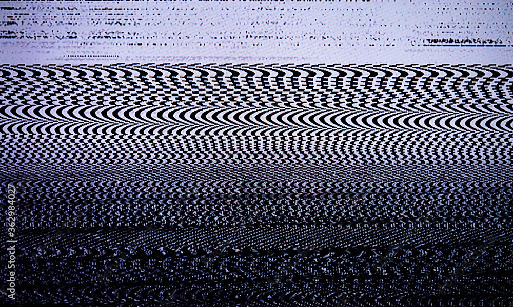 Glitch art scan line background. TV scan line monitor for old ...