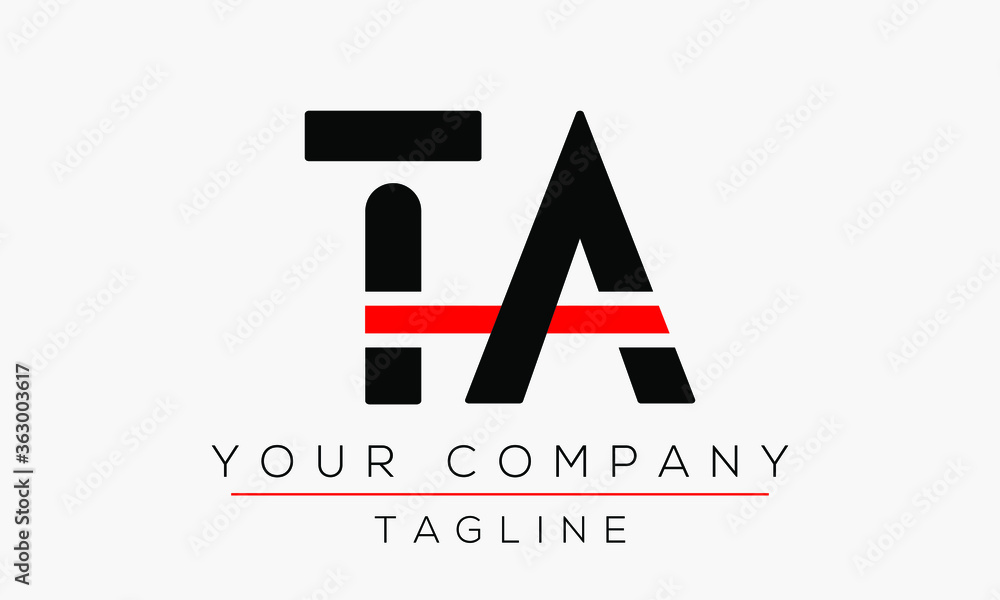 Letter TA Logo Design, Creative Modern Icon TIA Stock Vector | Adobe Stock