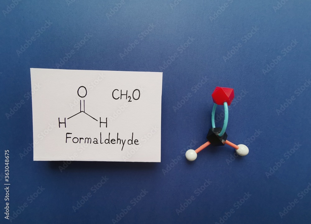 Molecular structure model and structural chemical formula of ...
