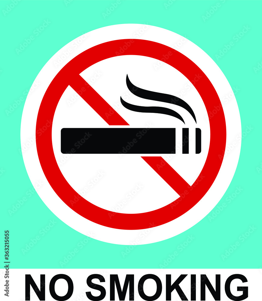 Stock-Vektorgrafik „NO SMOKING ALLOWED BEYOND THIS POINT DO NOT SMOKE ...