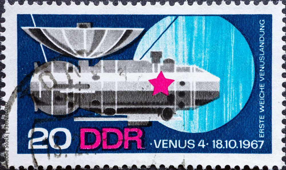 GERMANY, DDR - CIRCA 1968: a postage stamp from Germany, GDR showing a ...
