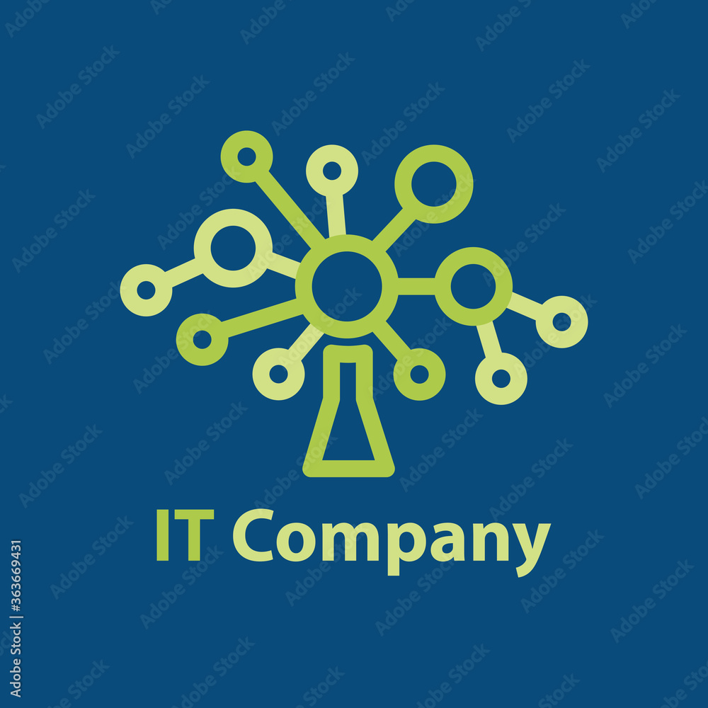 Vector logo of an it company, system integrations Stock Vector | Adobe ...