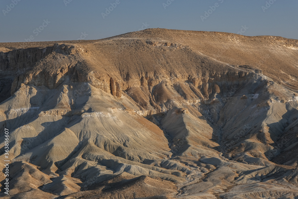 View of Nahal Zin, a 120 km long intermittent stream, the largest canyon in country, as seen ...