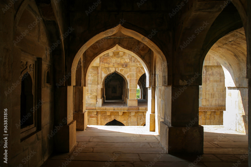 Koshak Mahal medieval palace, Chanderi, Madhya Pradesh, India. Stock ...