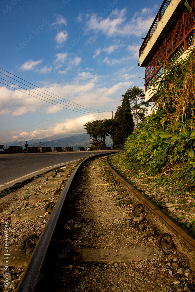 This is the tracks of very popular train of the world in Darjeeling ...