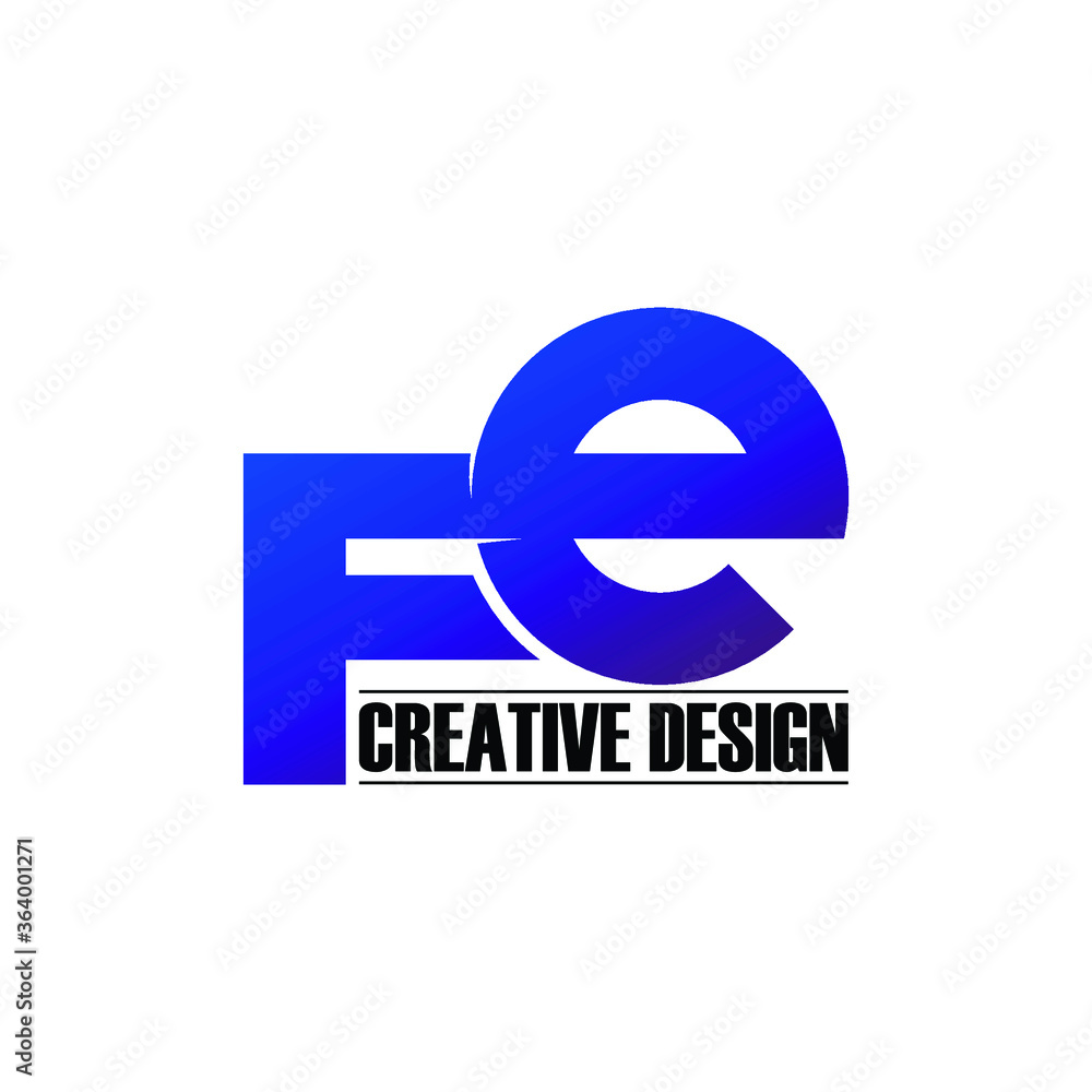 Letter fe logo icon design vector. monogram logo vector illustration ...