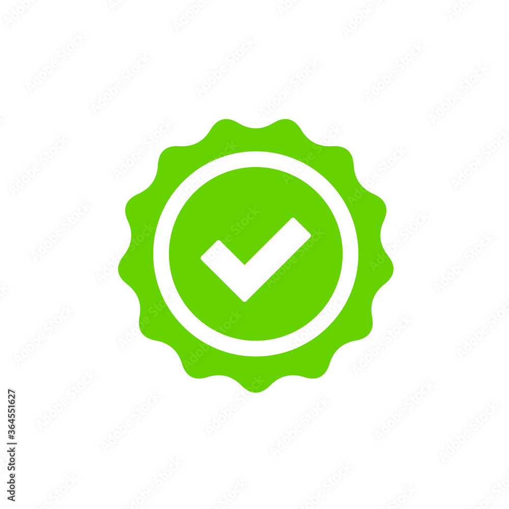 Green check mark icon. Tick symbol in green color. Vector check mark ...