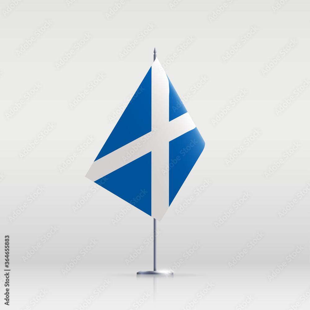 Scotland flag state symbol isolated on background national banner ...