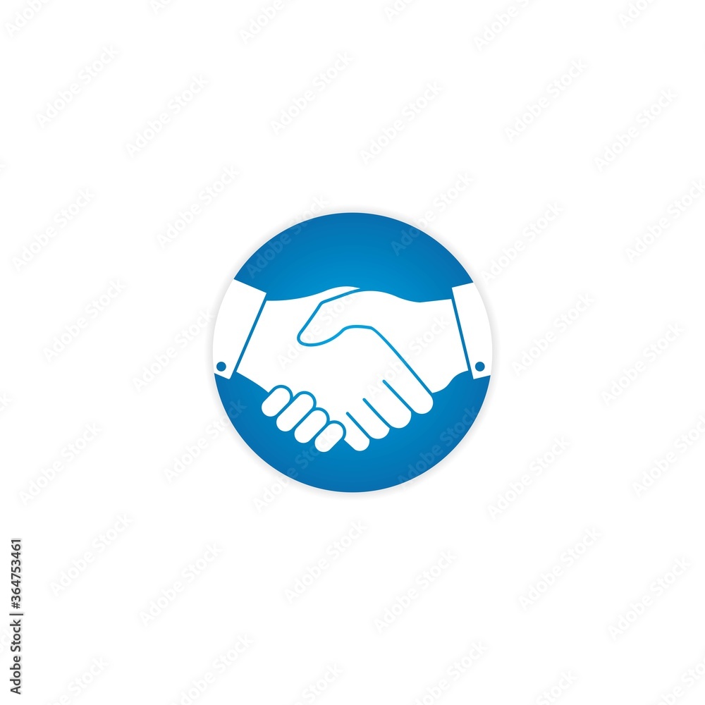 Business agreement handshake icon, handshake logo for apps and websites ...