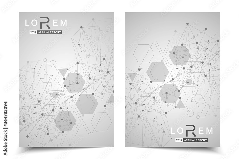 Vector templates for brochure magazine leaflet flyer cover booklet ...