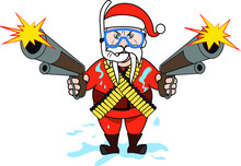 Santa With A Gun Free Stock Photo - Public Domain Pictures