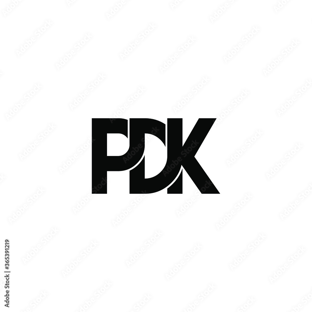 pdk letter original monogram logo design Stock Vector | Adobe Stock