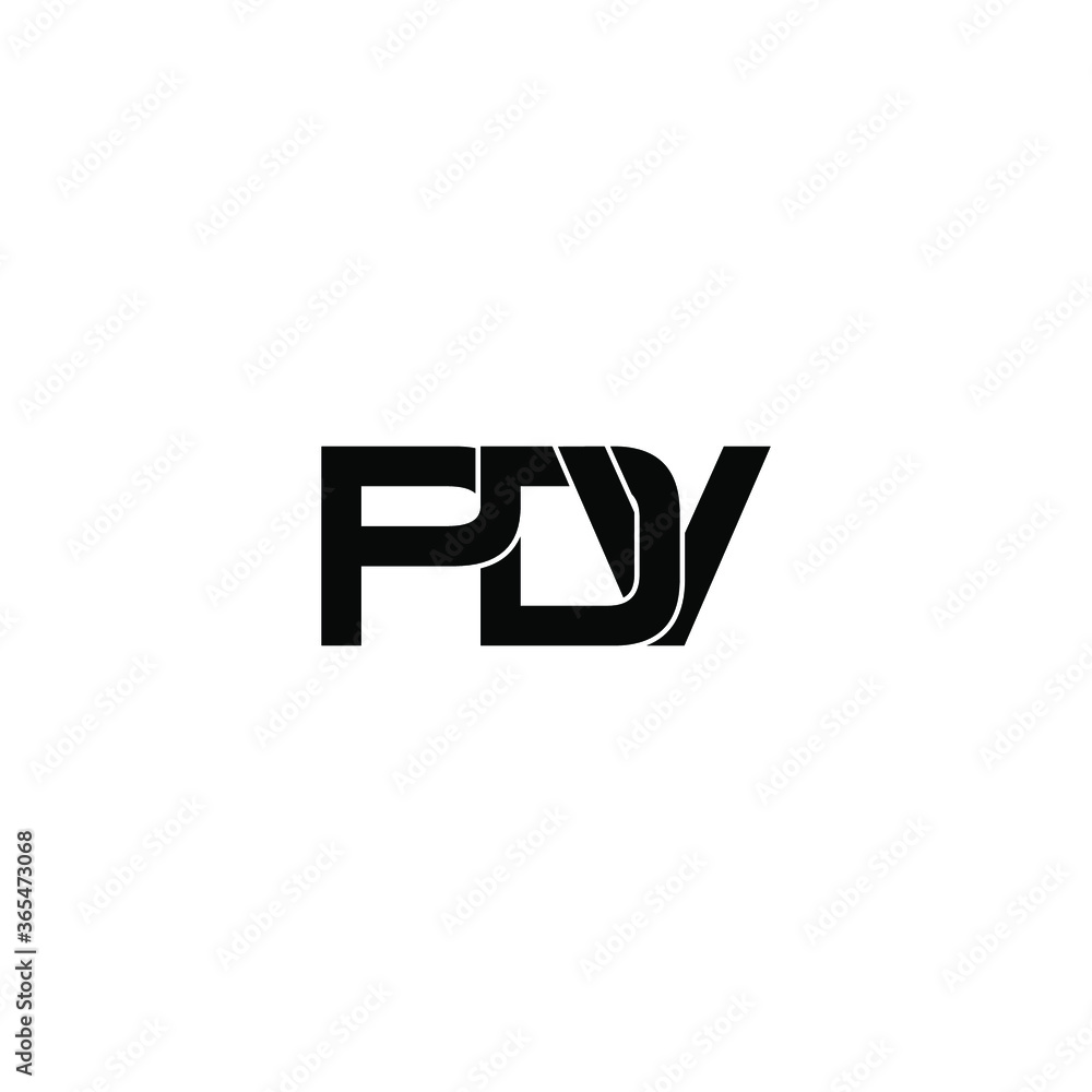 pdv letter original monogram logo design Stock Vector | Adobe Stock