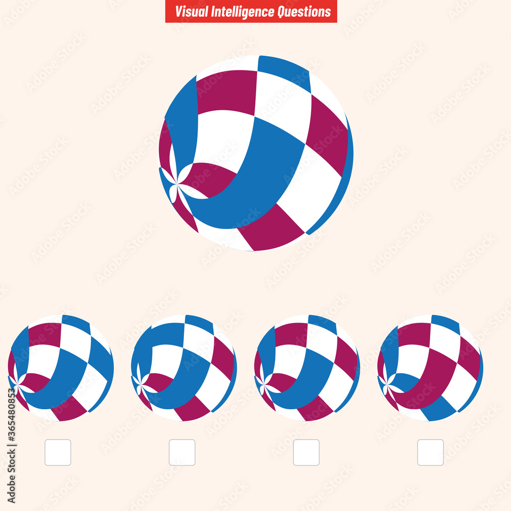 Visual Intelligence Questions. Find the same. IQ Test Stock Vector ...