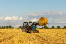 Tractor Moving Hay Free Stock Photo - Public Domain Pictures