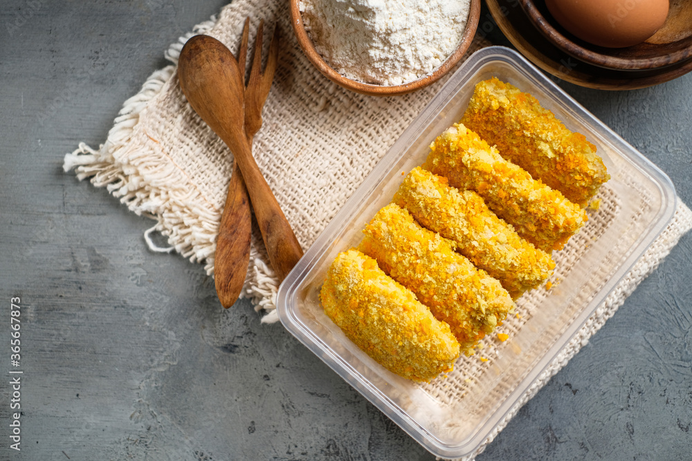 Delicious Risoles or Risol Mayo is a typical Indonesian traditional ...