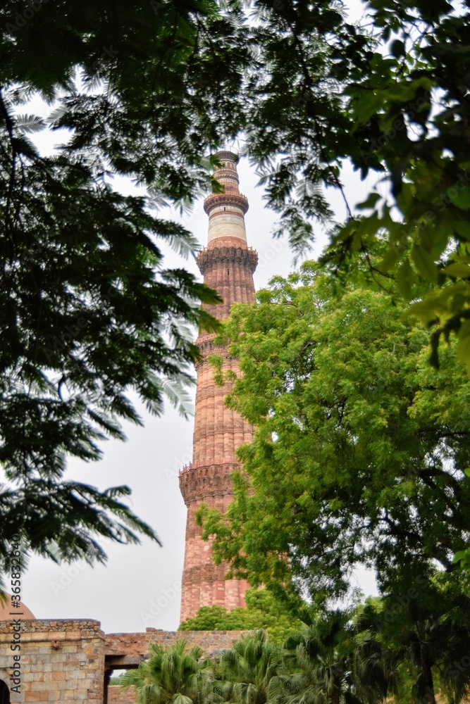 Qutub Minar New Delhi, India, The tallest minaret in India is a marble ...