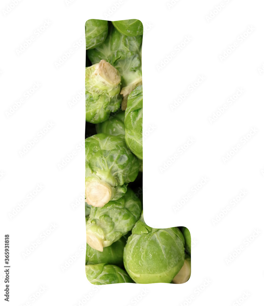 Letter L from a here available alphabet of single letters and numbers ...