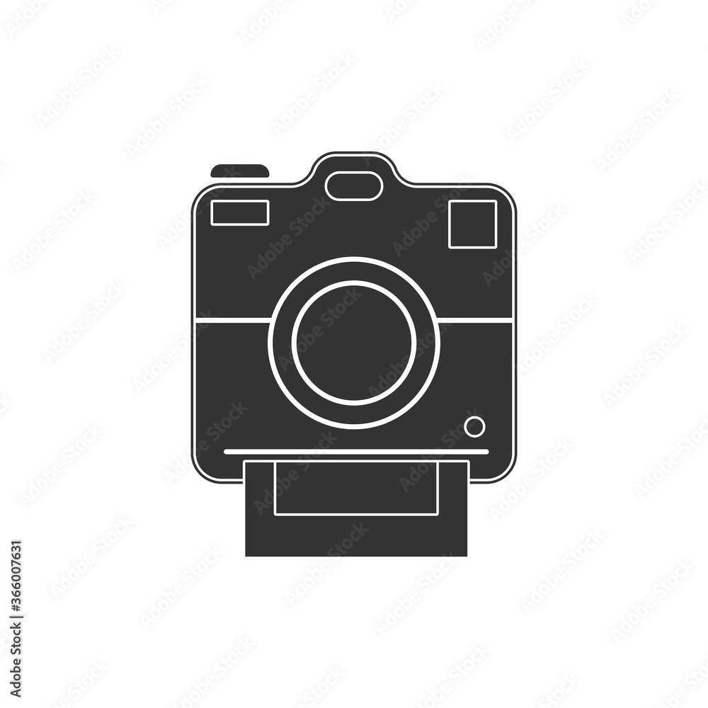 Stock-Vektorgrafik „Polaroid camera icon. Photography symbol modern ...