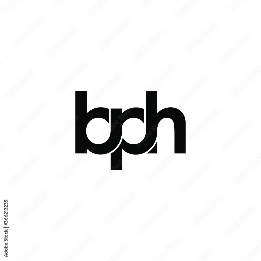 bph letter original monogram logo design Stock Vector | Adobe Stock