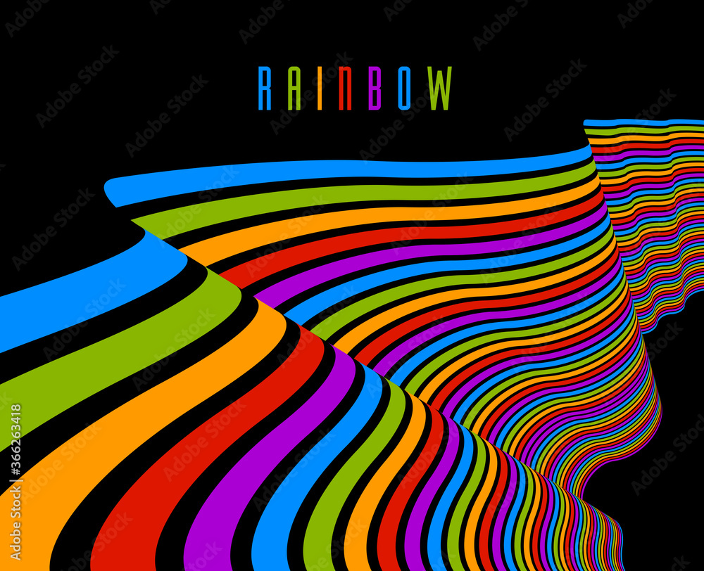 Geometric backgrounds with minimal parallel 3D lines vector abstract ...