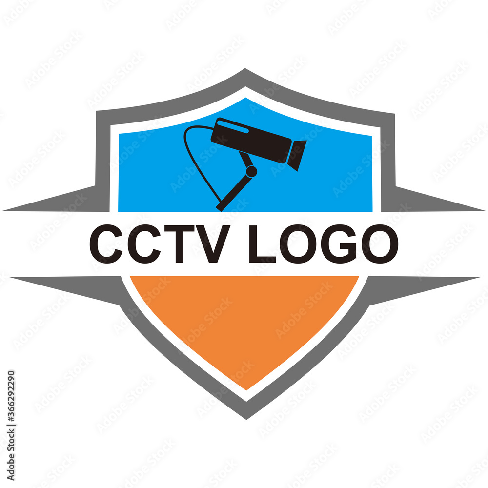 logo shield security cctv camera Stock Vector | Adobe Stock
