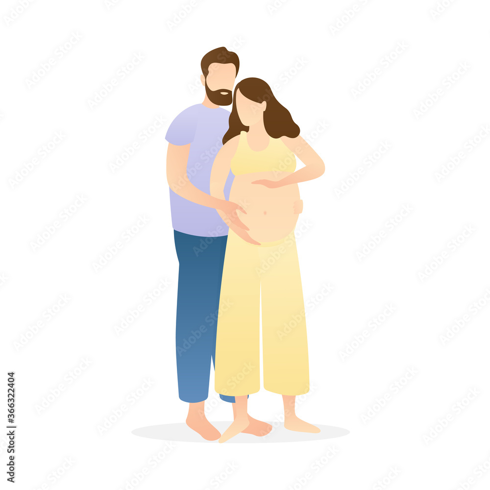 happiness, vector, activity, adult, baby, birth, care, cartoon, casual ...