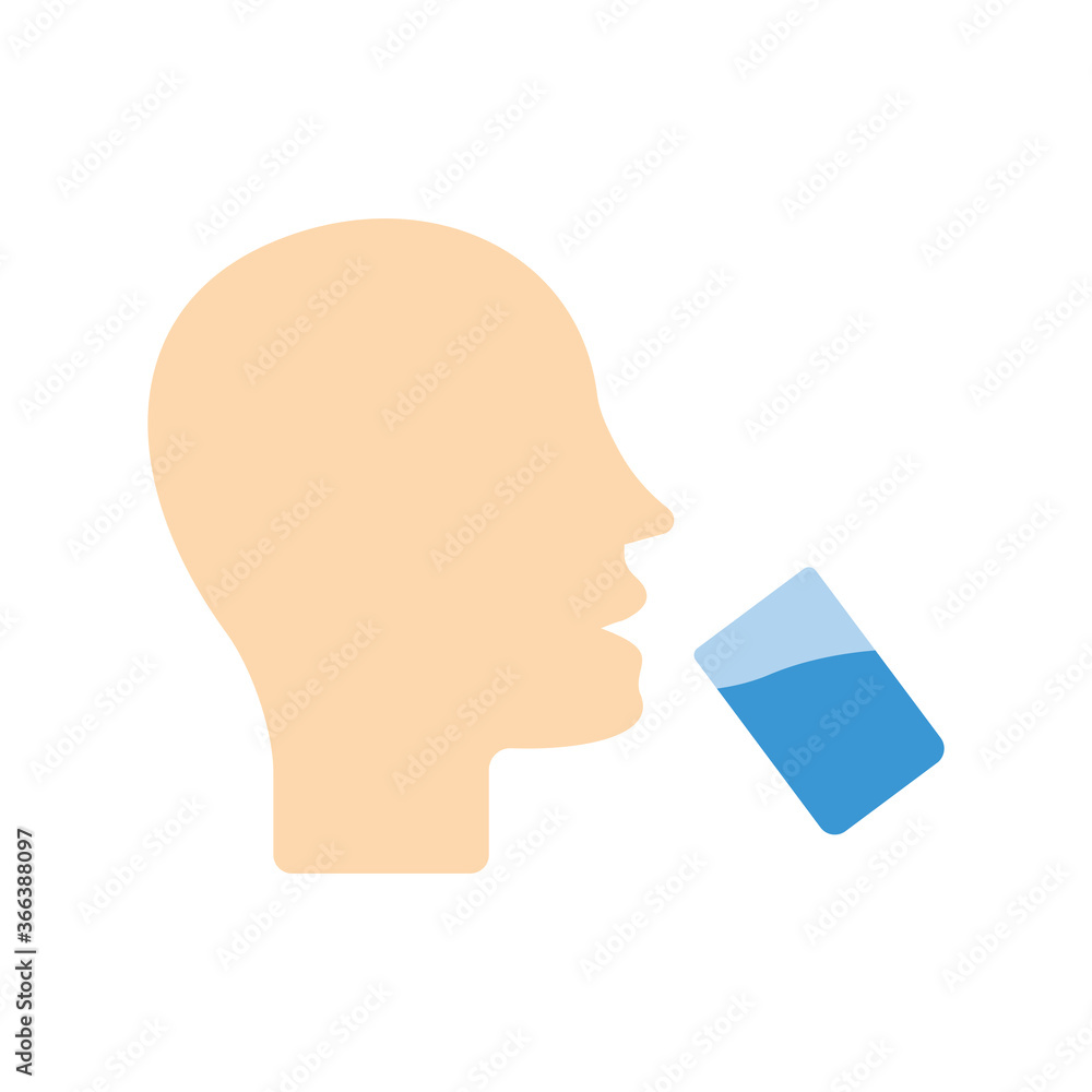 Drinking, water, man icon. Simple color vector elements of aqua icons ...
