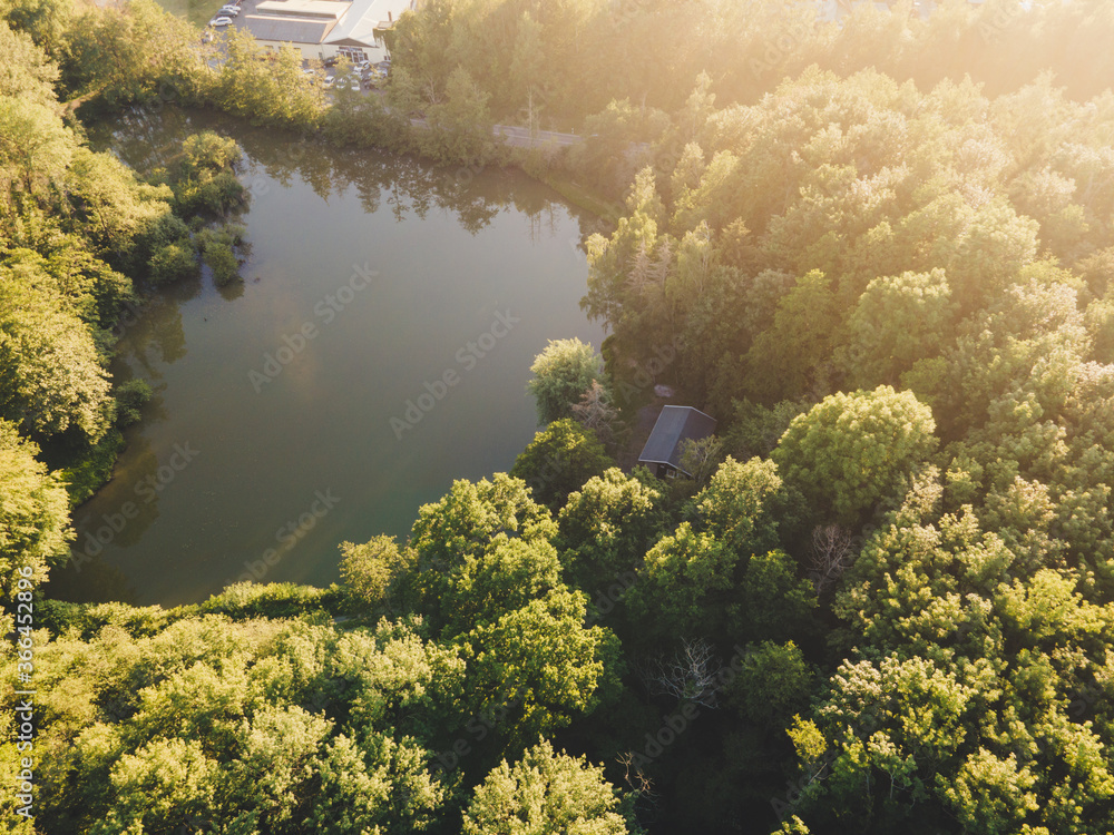 Haus am See bei Mogendorf Stock Photo | Adobe Stock
