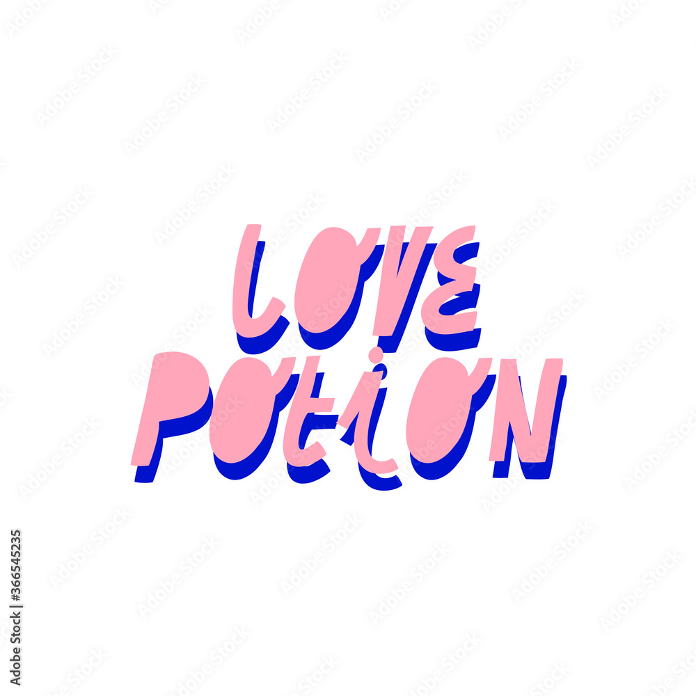 Minimalist vector illustration with lettering. Hand drawn inscription ...