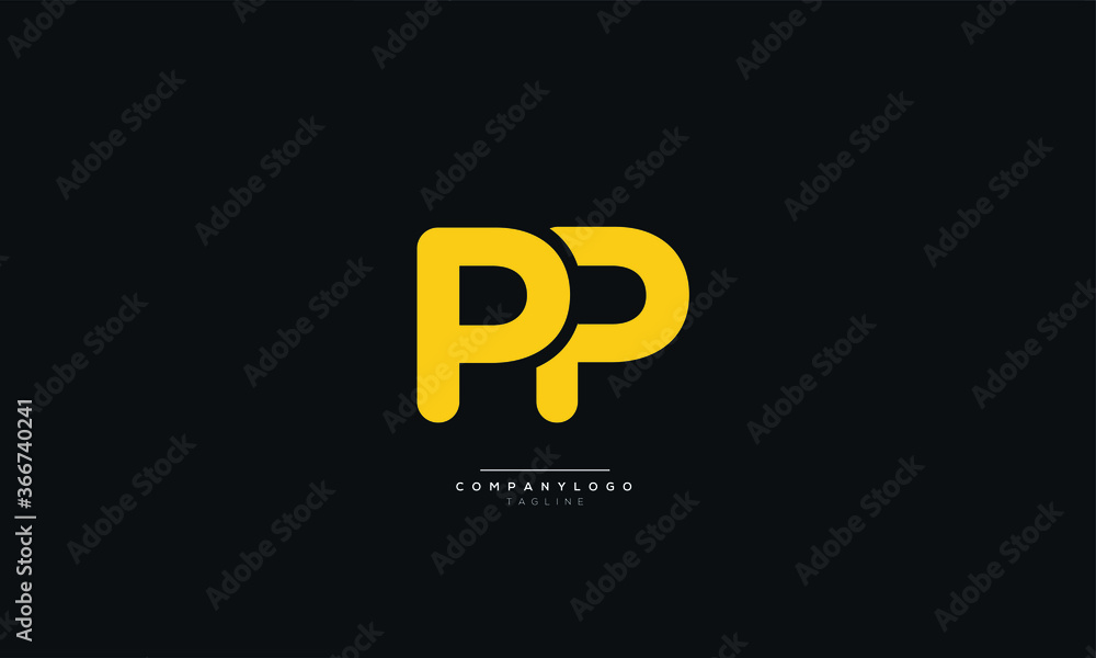 PP Letter Business Logo Design Alphabet Icon Vector Symbol Stock Vector ...