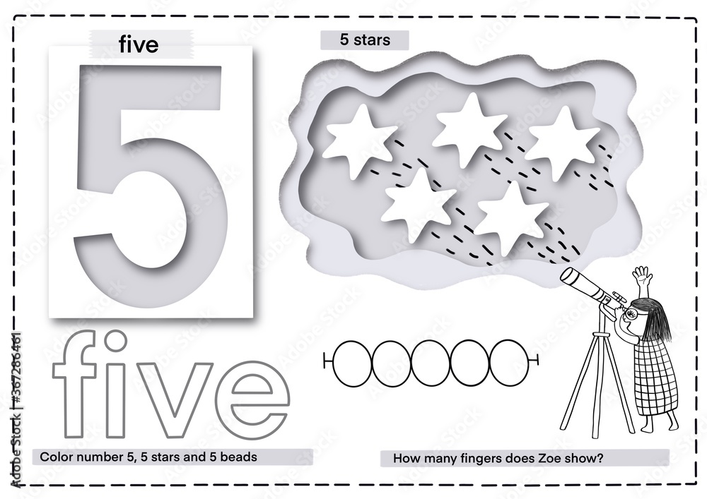 Printable worksheet for kindergarten and preschool. Exercises for ...