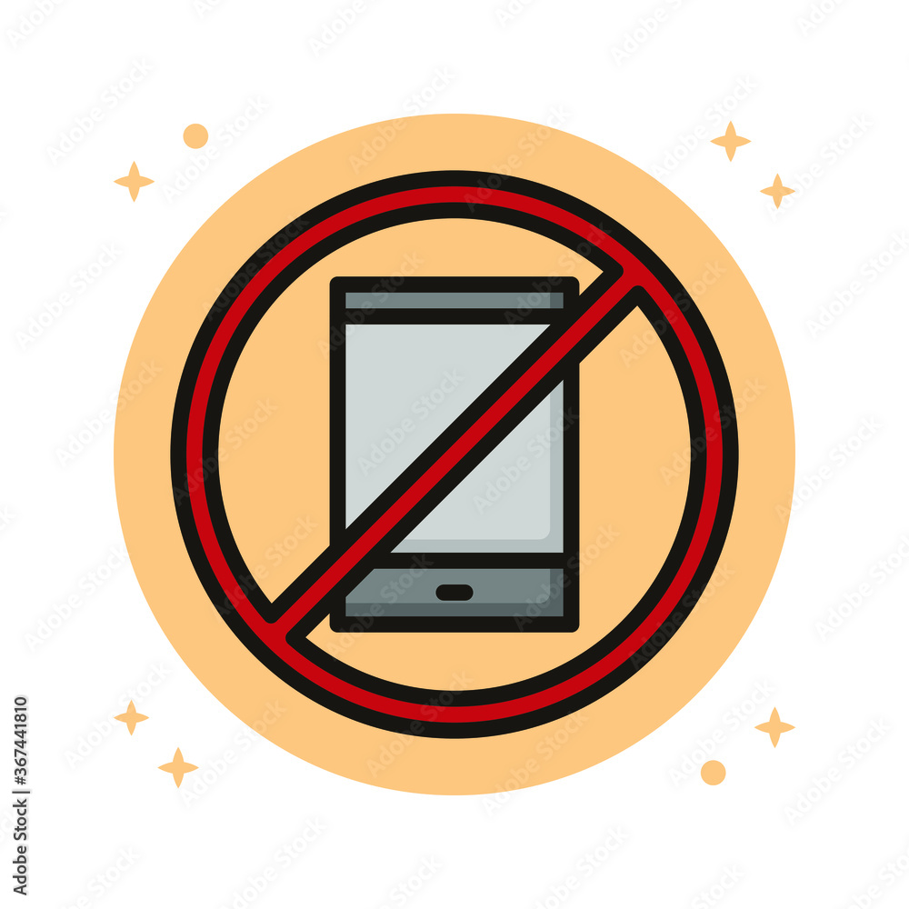 No Phone Call Symbol Prohibited. Warning Caution No Telephone Vector ...