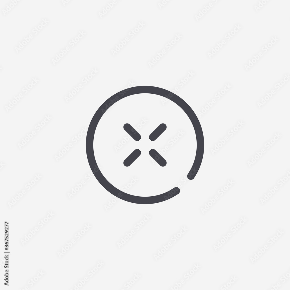 Cross icon. Reject symbol modern, simple, vector, icon for website ...
