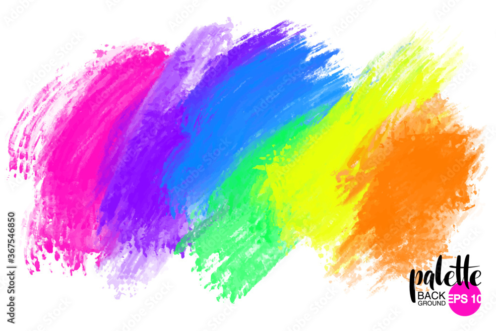 Artistic backdrop, vector with brush strokes, brush paint look ...