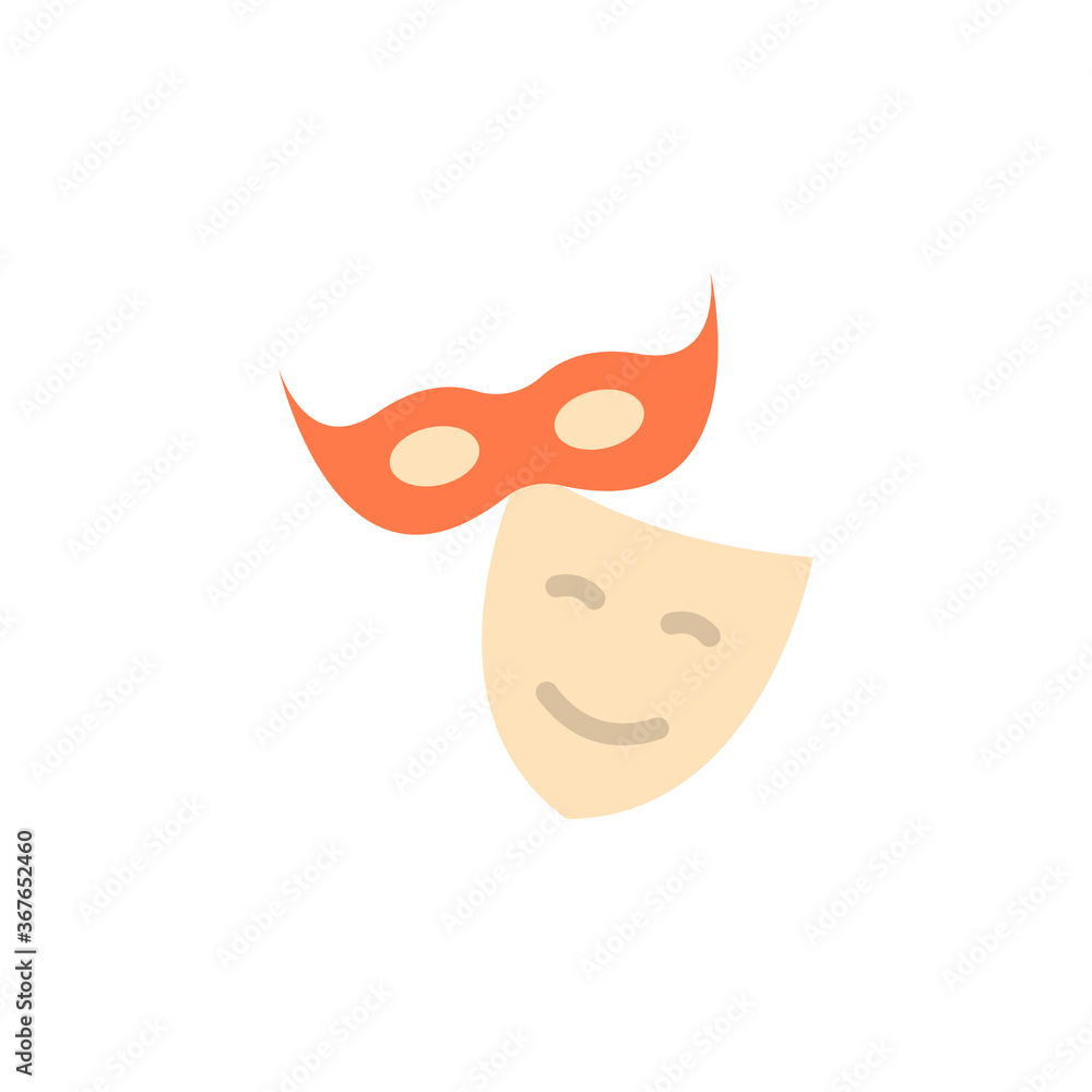 Theatre, mask icon. Simple color vector elements of cultural activities ...