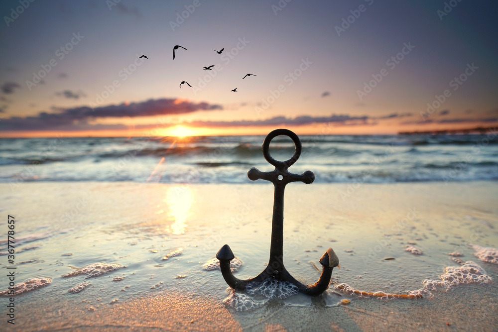 Stock-Foto „Anker am Meer“ | Adobe Stock