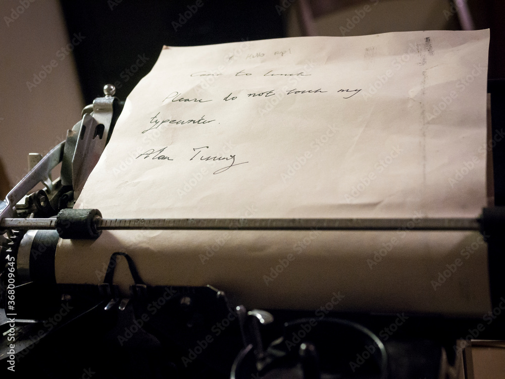 Bletchley, England - June 21, 2015: Alan Turing's Office Restored ...