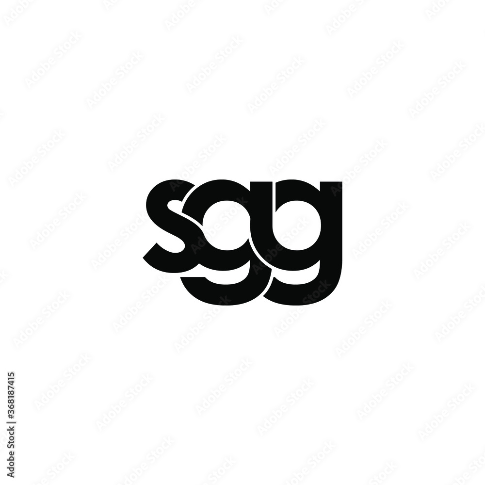 sgg letter original monogram logo design Stock Vector | Adobe Stock