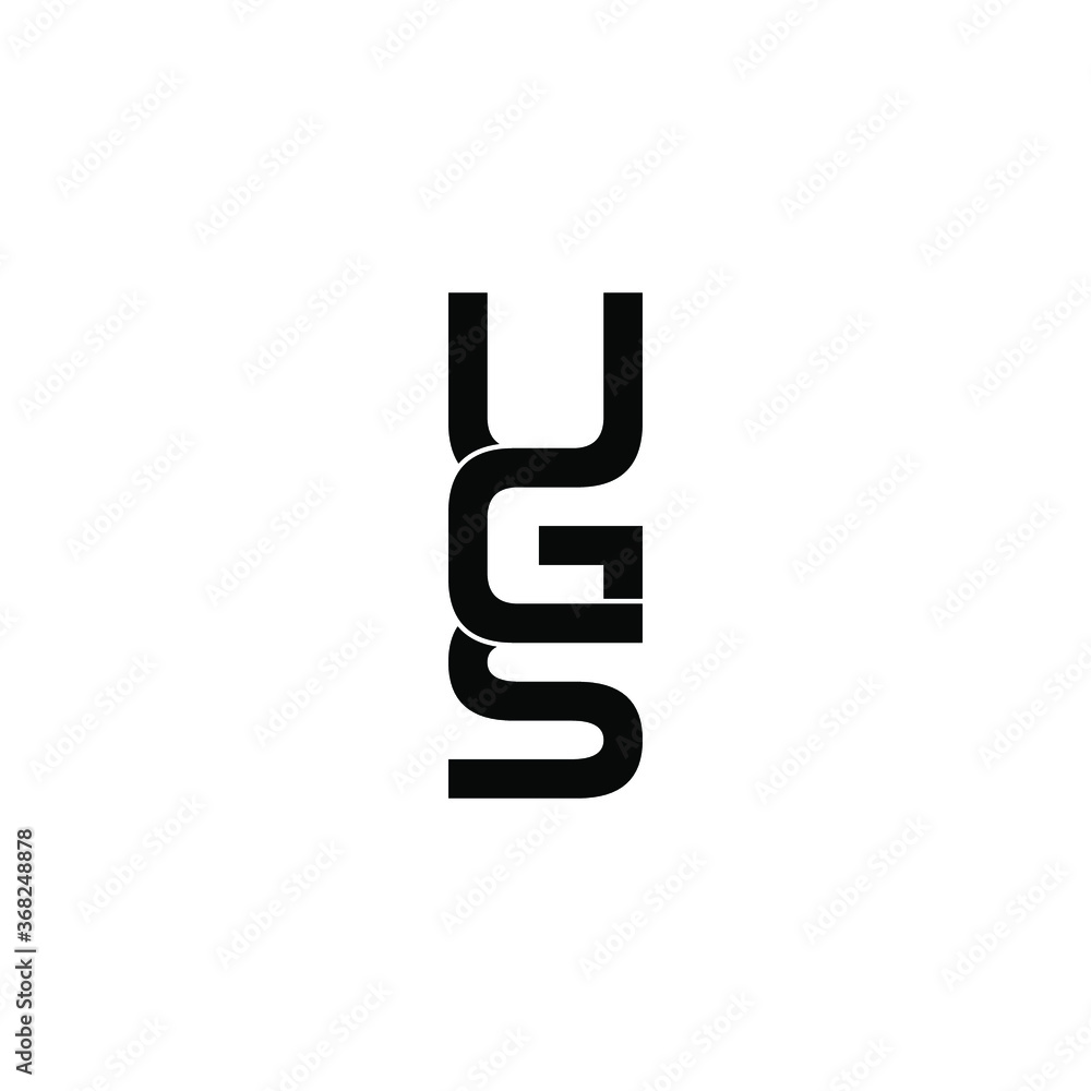 ugs letter original monogram logo design Stock Vector | Adobe Stock