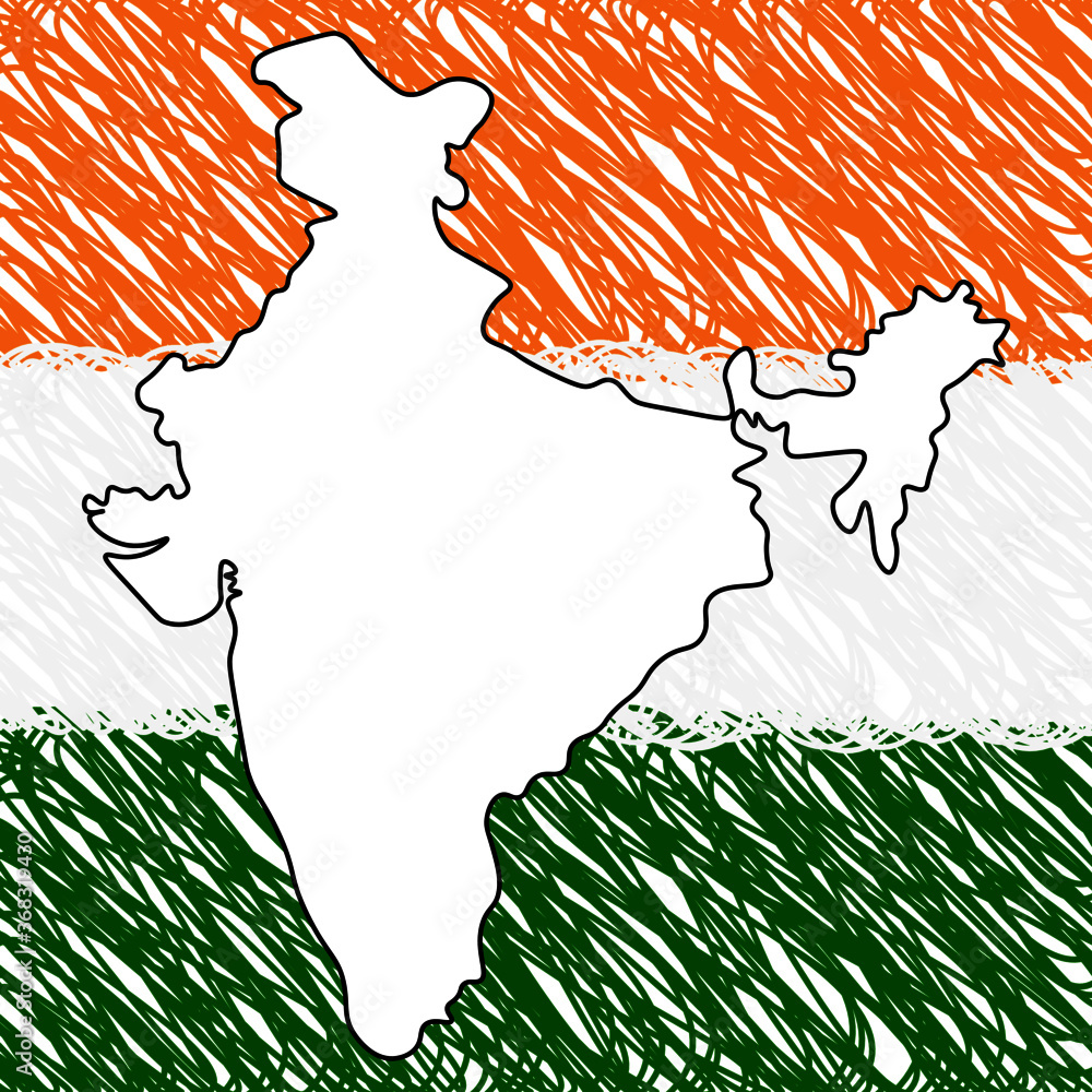 cartoon stickman: national flag,india county map,15th august, india ...