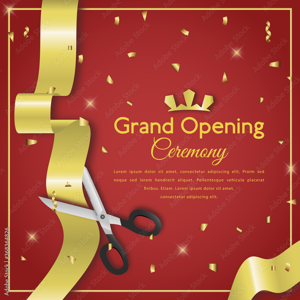 Elegant inauguration background Stock Vector | Adobe Stock