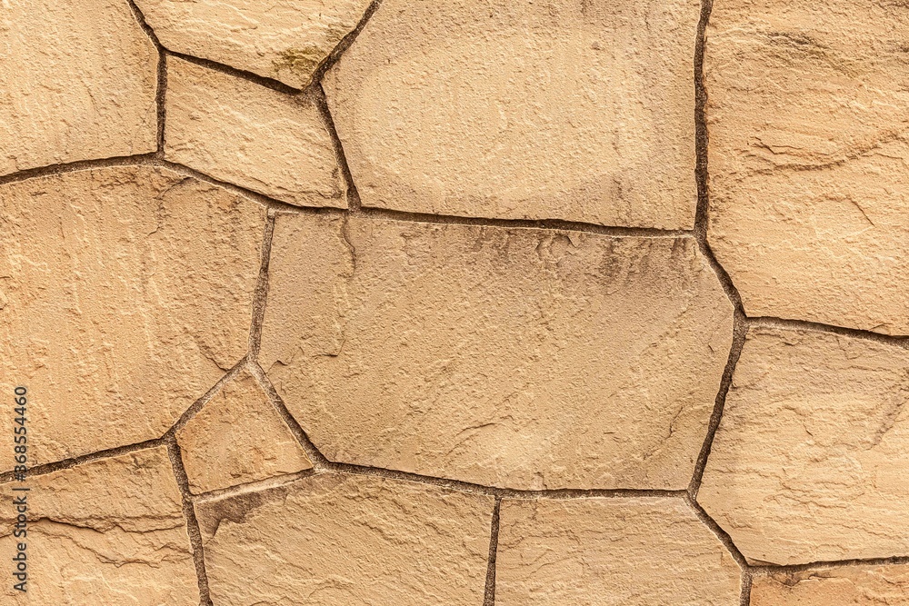 Block pattern of brown stone cladding wall tile texture and seamless ...