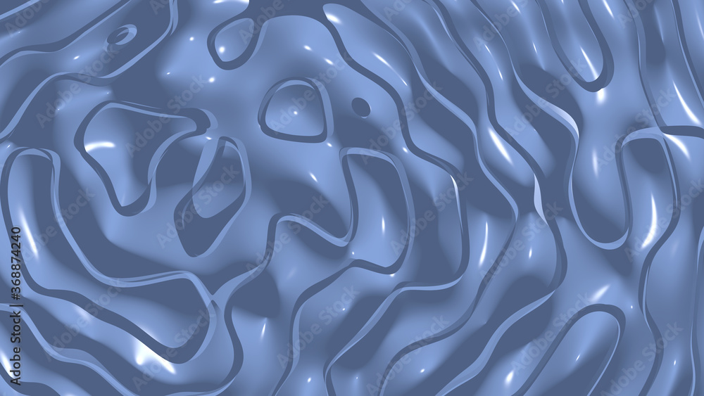 Simple light HAN BLUE monochromic 3D abstract background image made of ...