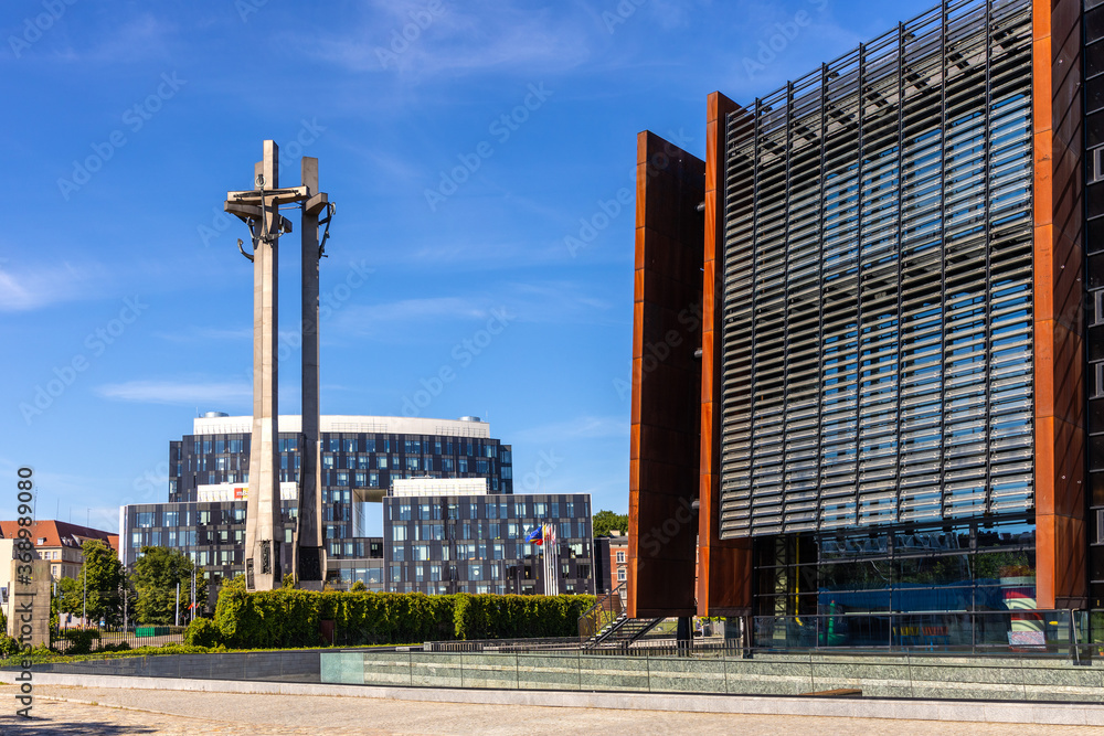 European Solidarity Centre, Europejskie Centrum Solidarnosci, with ...