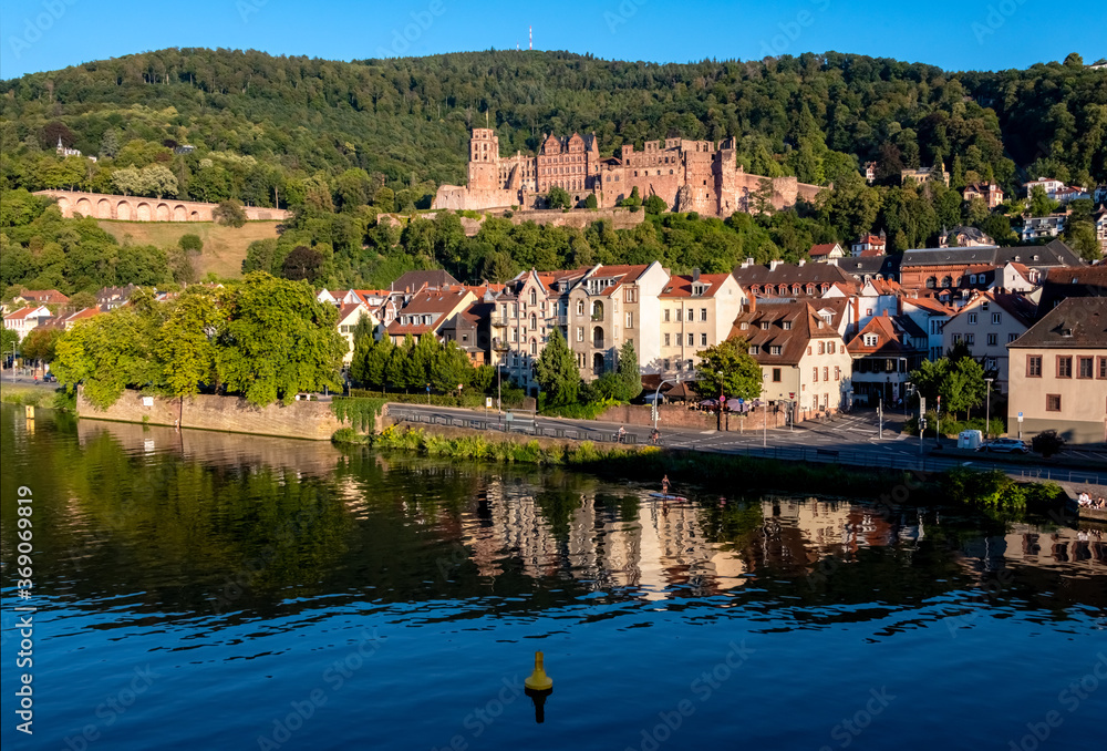Foto Heidelberg Panorama Altstadt Alte Brücke Schloss Ruine Deutschland ...