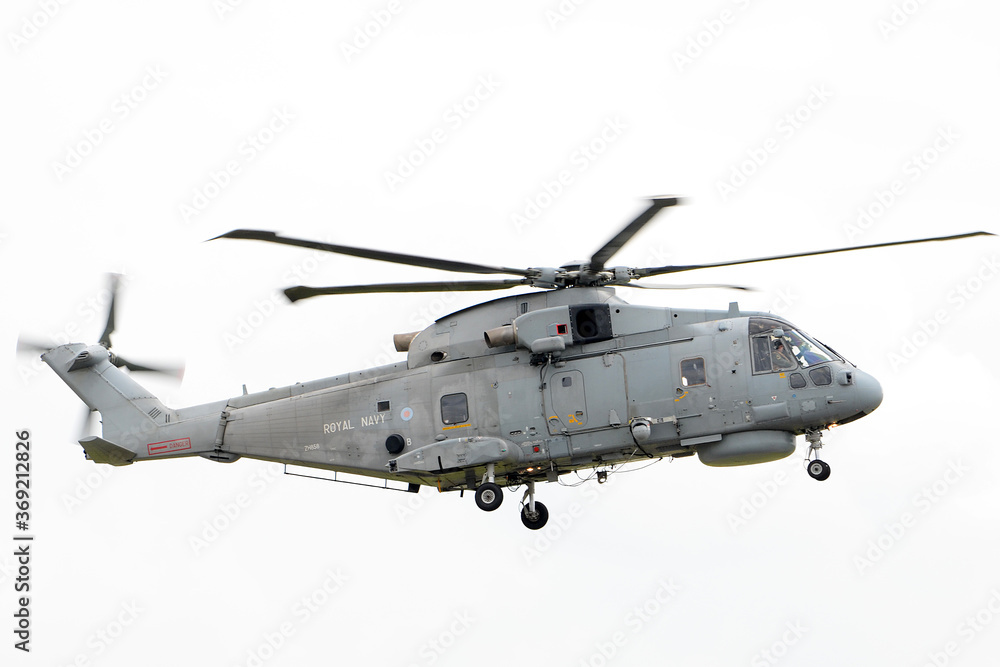 British navy anti-submarine warfare (ASW) helicopter Stock Photo ...